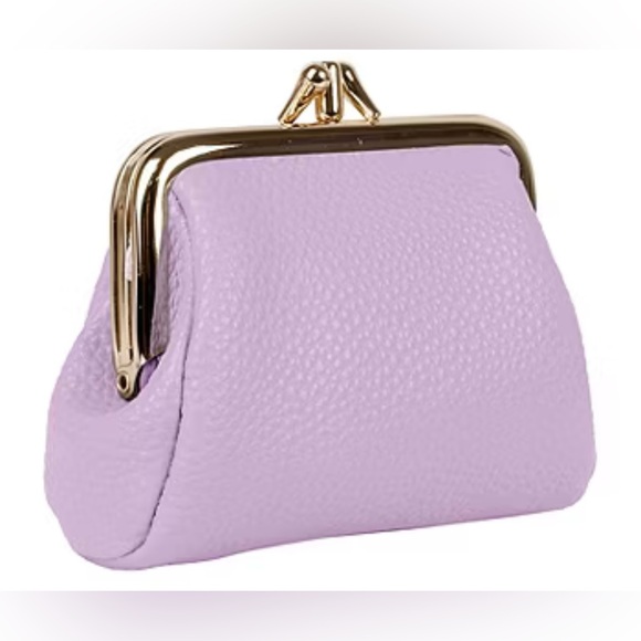 Buxton | Bags | Buxton Lilac Leather Double Compartment Rfid Kisslock ...
